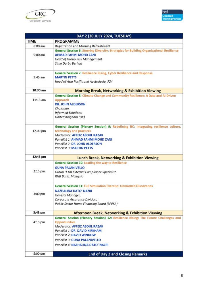 Agenda 2024 – GRCCS EVENTS